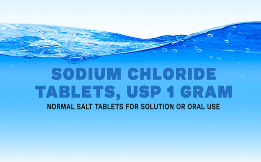 Sodium Chloride Tablets 1 gm, USP | 300 Count | Normal Salt Tablets