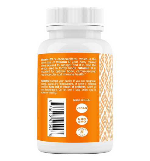 Safrel Vitamin D3 50,000 IU (as Cholecalciferol) Supplement, Once Week
