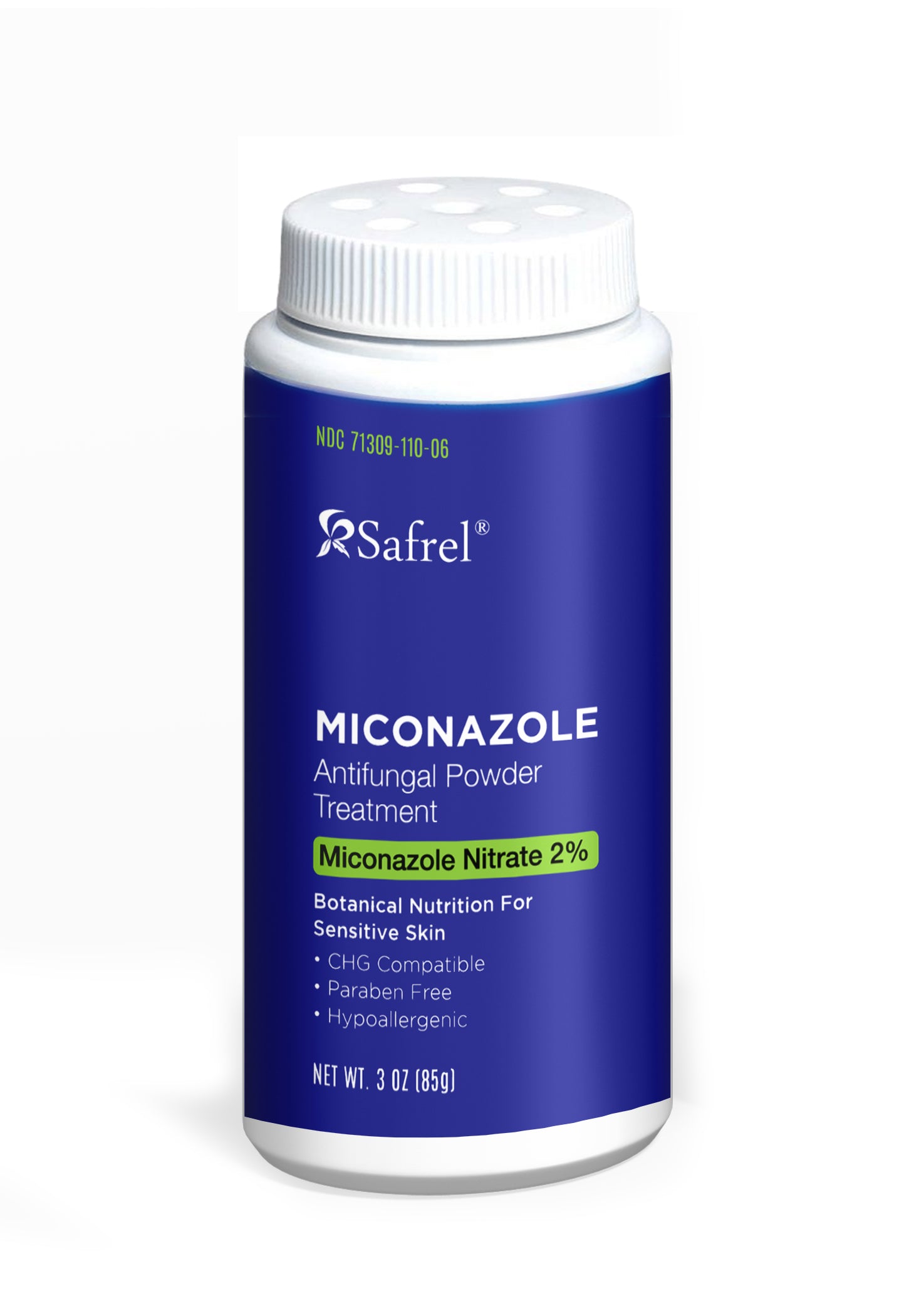 Safrel Antifungal Powder Treatment with 2% Miconazole Nitrate for Comm